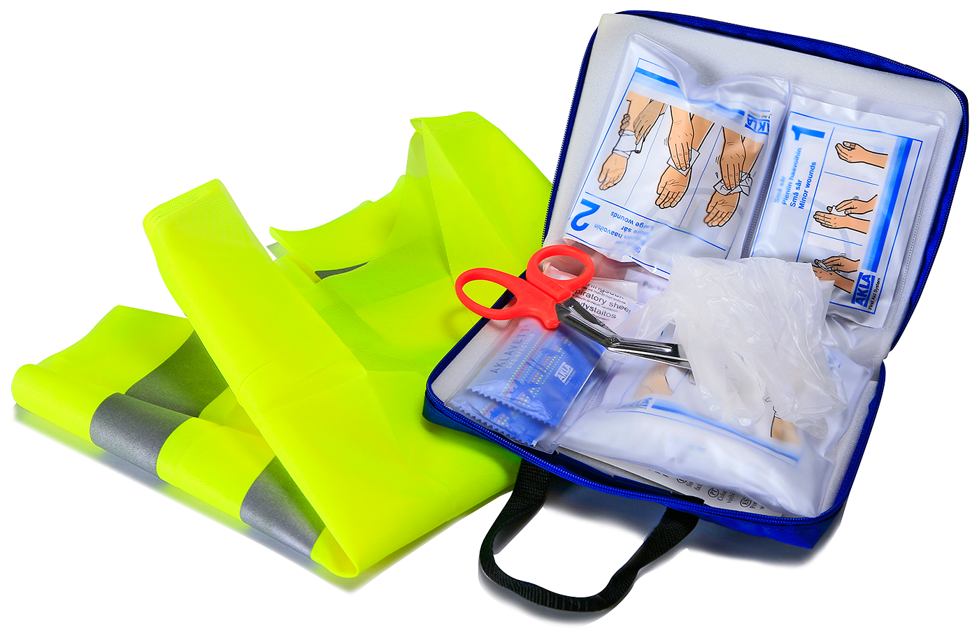 AKLA First Aid Kit Flex incl. reflective jacket | BB Safety