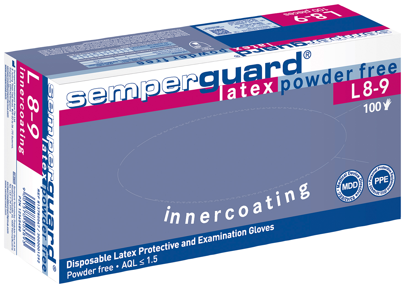 Disposable Glove Semperit Semperguard Latex powderfree IC | B&B Safety ...
